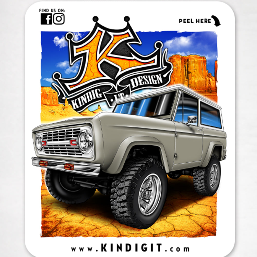 Sticker-Bucked Up Bronco – Kindig-it Design