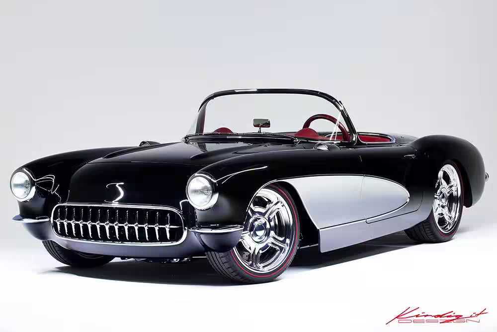 57 Corvette Clipart