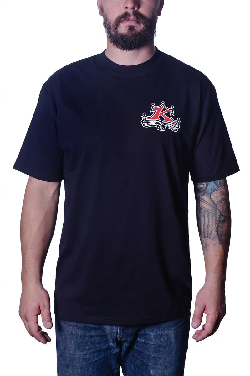 Men's Classic Logo Black T-Shirt – Kindig-it Design