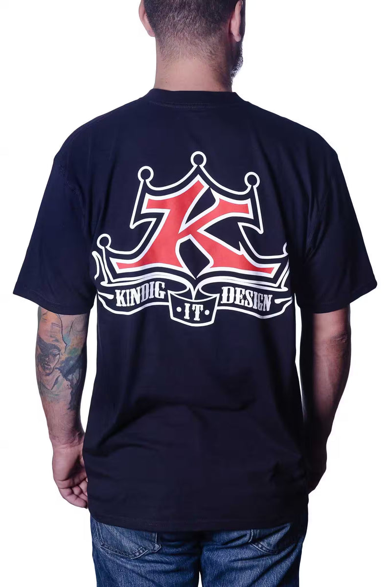 Men's Classic Logo Black T-Shirt – Kindig-it Design