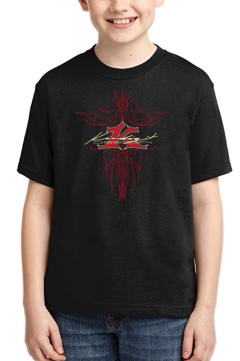 Youth Red Pinstripe T-Shirt – Kindig-it Design